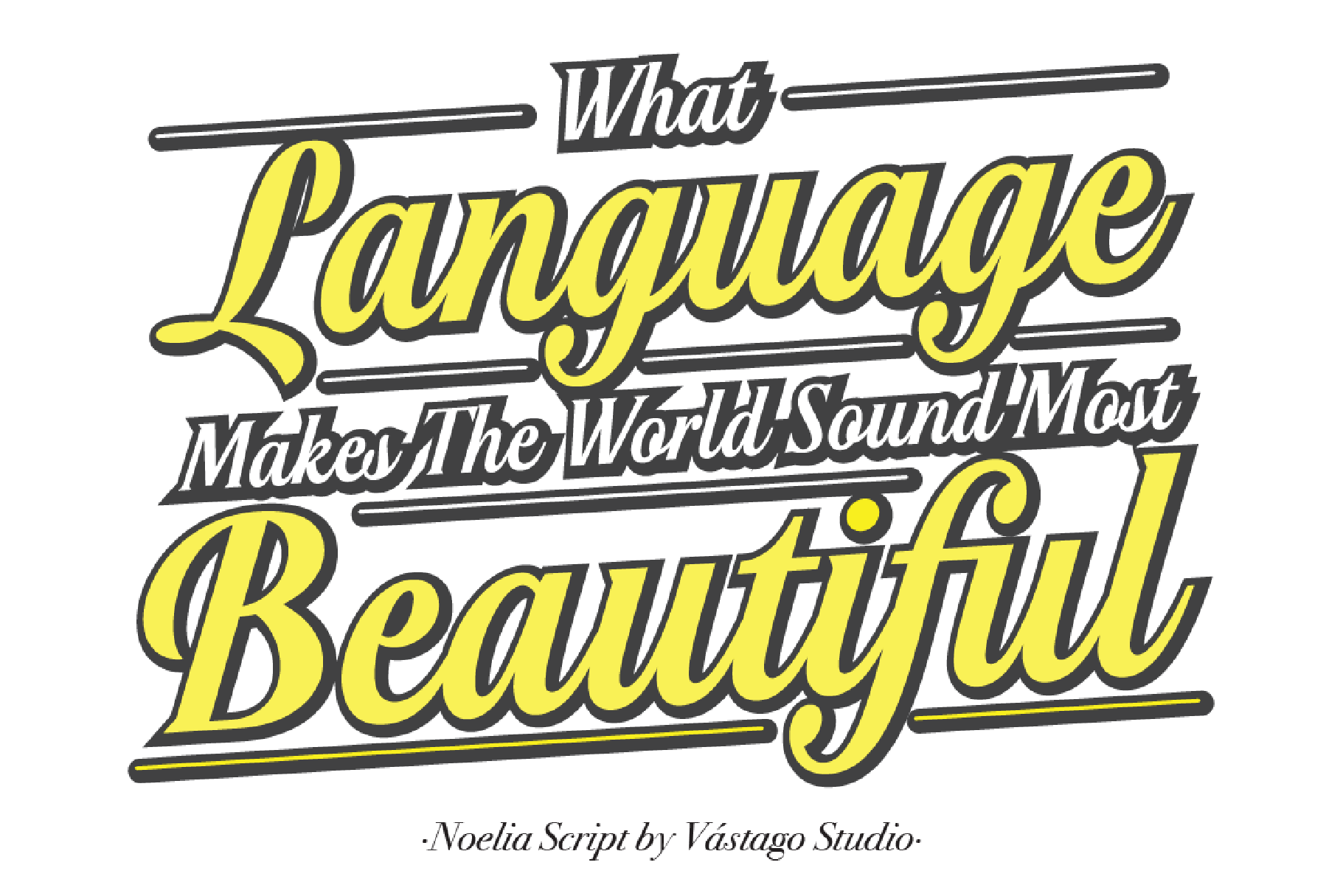 Noelia Script Pro, a Script Font by Vastago Studio