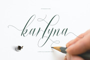 Karlyna Script, a Script Font by Cut Story