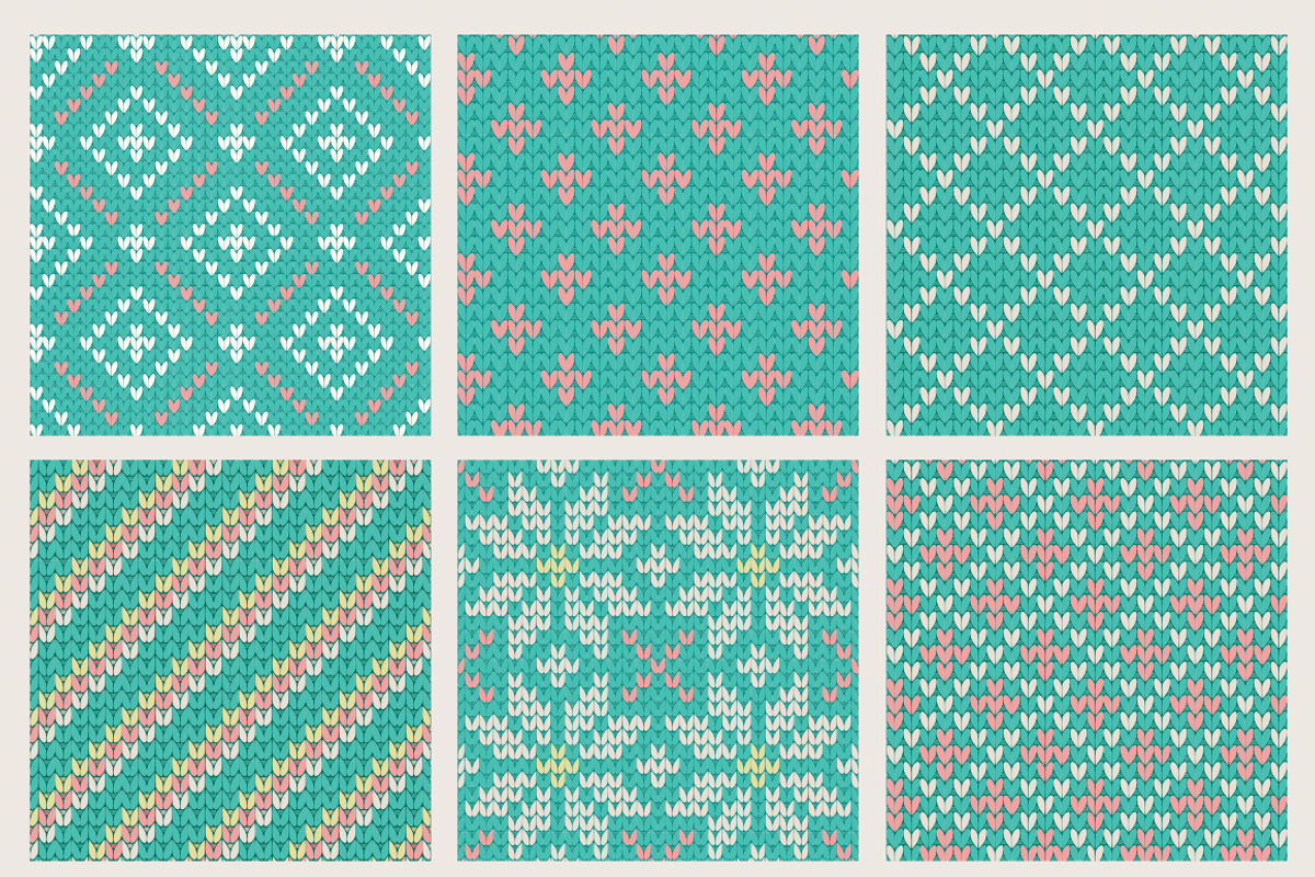 30 Seamless Knit Textures, a Texture Graphic by Olya Creative