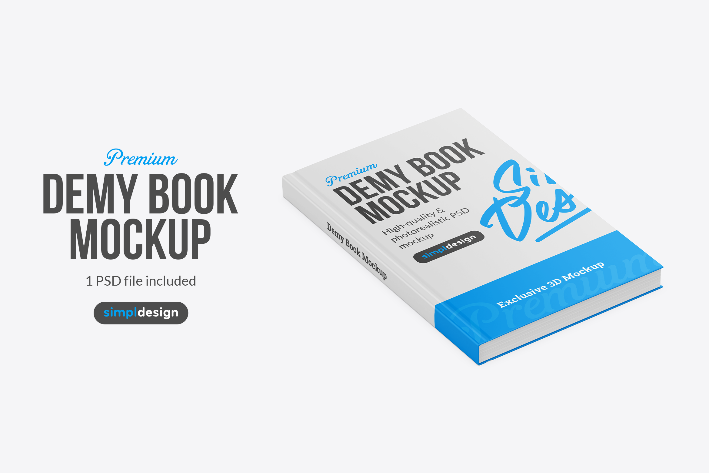 Demy Book Mockup, a Books & Magazine Mockup by SimplDesign