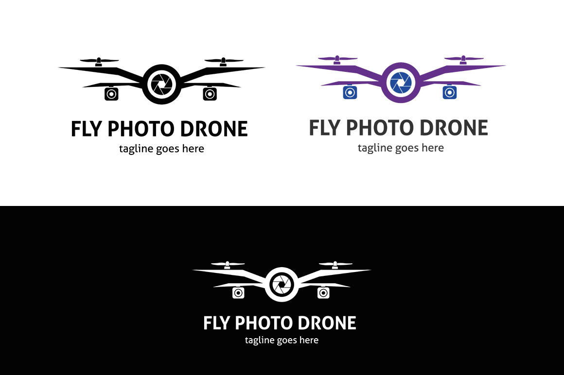 Fly Photo Drone Logo | Branding & Logo Templates ~ Creative Market