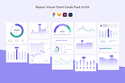 Report Visual Chart Cards UI Kit, an UI Kit Template by uicube