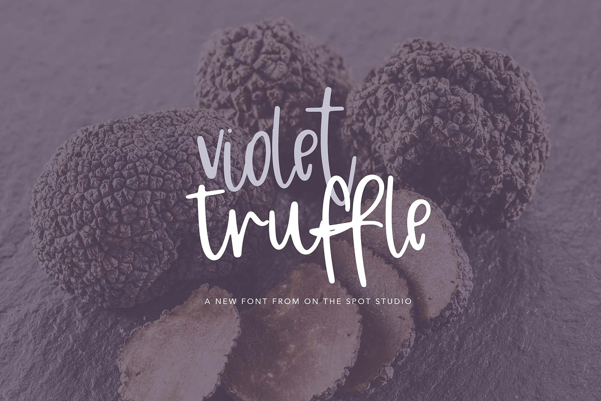 Violet Truffle, a Script Font by OnTheSpotStudio