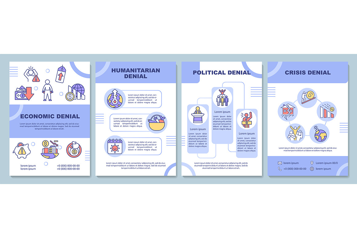 Climate change denial brochure, a Brochure Template by IMG visuals icons