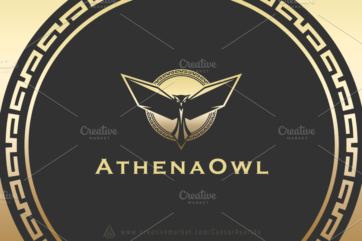 Athena Owl Logo Template, a Branding & Logo Template by Avartde Creative