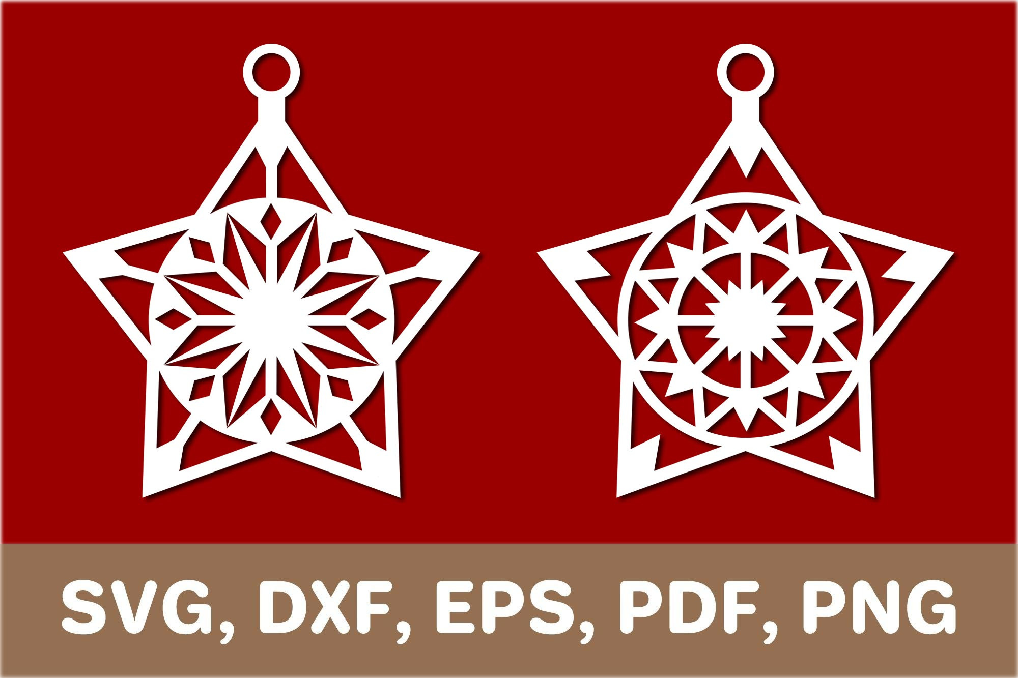 Christmas star svg cut file, clipart