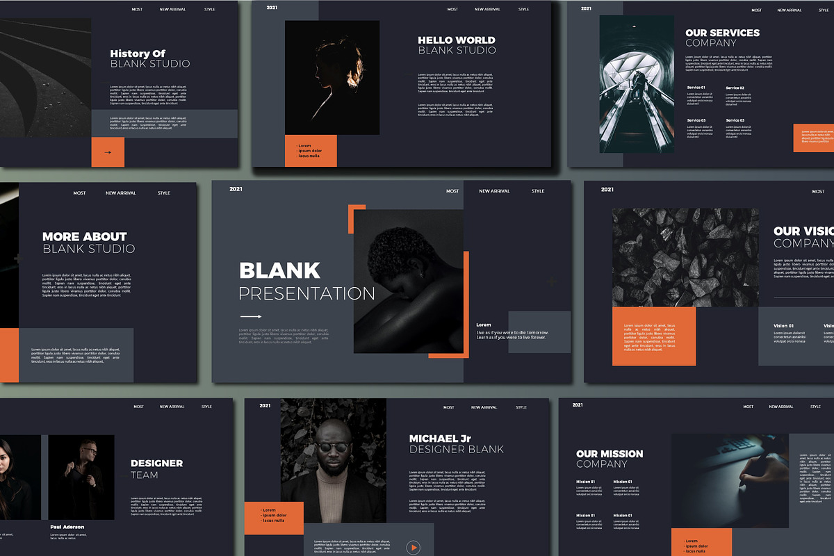 Blank Powerpoint Template, a Presentation Template by Yo Slide