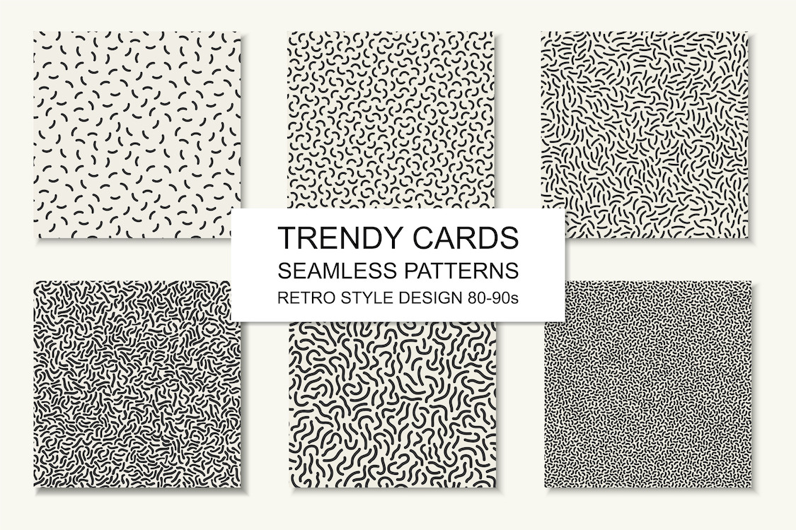 Trendy seamless patterns/cards, a Pattern Graphic by ExpressShop