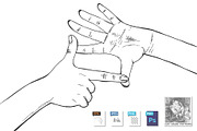 Framing image capture human hands, a Person Illustration by CatMadePattern