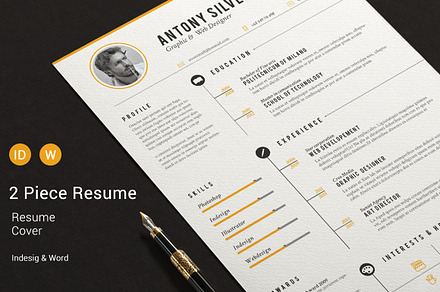 Retro Resume | Resume Templates ~ Creative Market