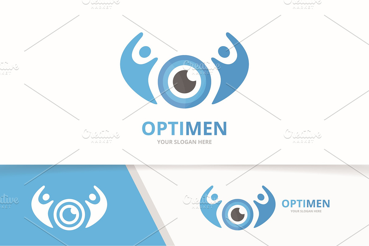 Vector eye and people logo, a Branding & Logo Template by GraphiShop