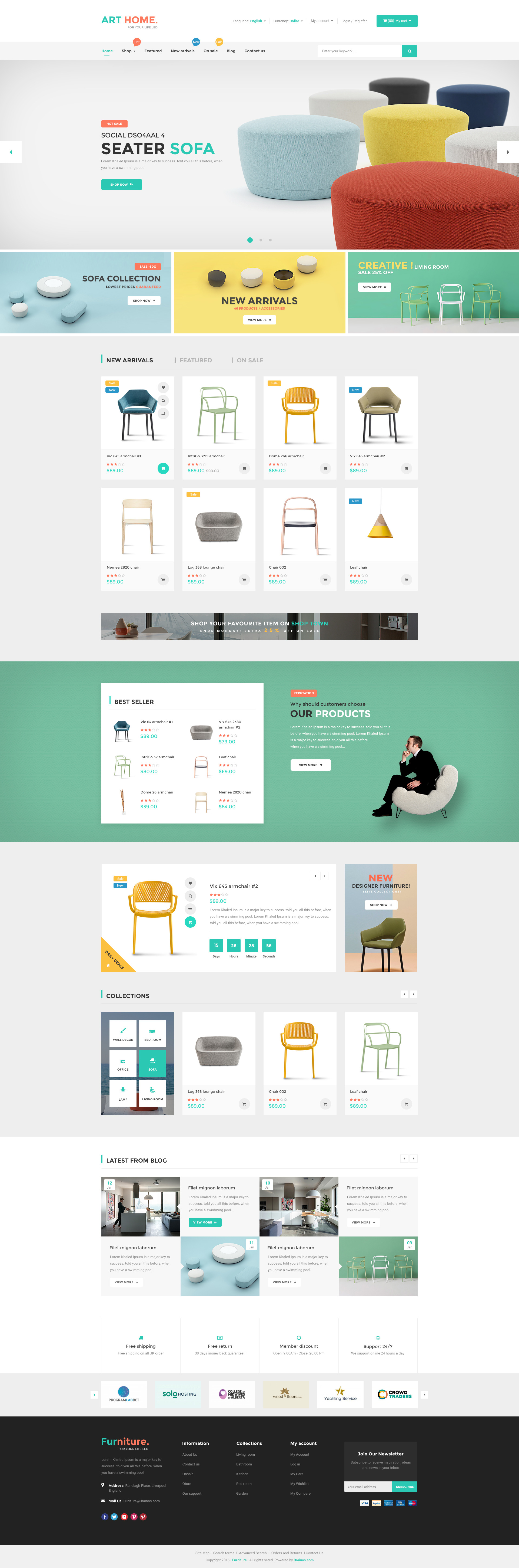 Pts Furniture, a Templates & Theme by Prestabrain