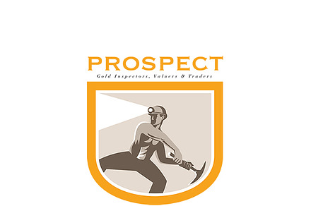 Prospector Gold Traders Logo, a Branding & Logo Template by patrimonio