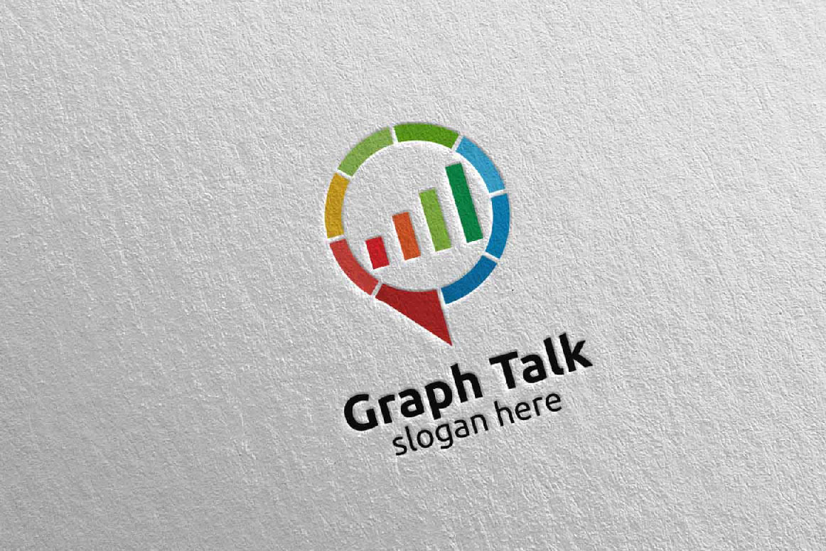 Business Talk Stats Logo 2, a Branding & Logo Template by denayunebgt
