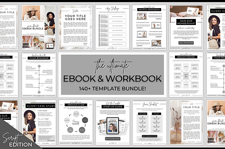 eBook & Workbook Bundle! 140 Pages Pink | Creative Market