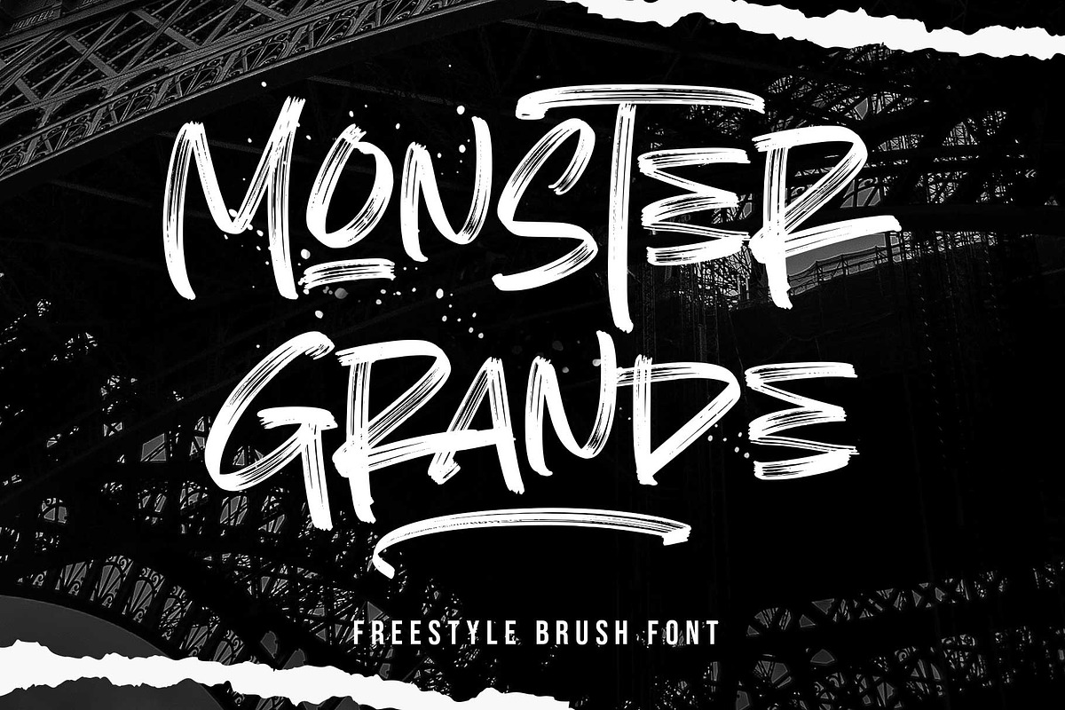 Monster Grande, a Handwritten Font by Arterfak Project