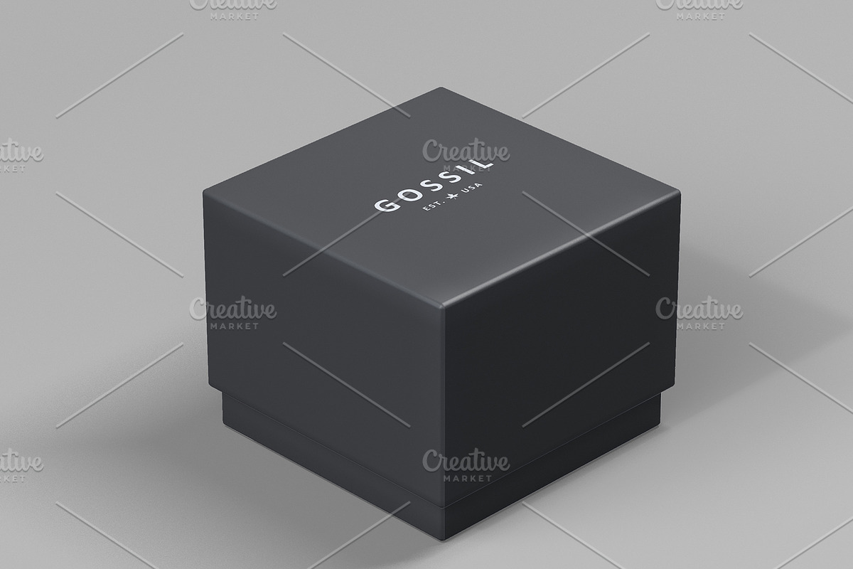 Watch Box Mock-up, a Packaging Mockup by desgiant