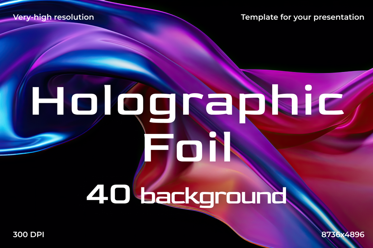 Holographic Foil Background set, a Background Graphic by Digital Blood | Creative Market