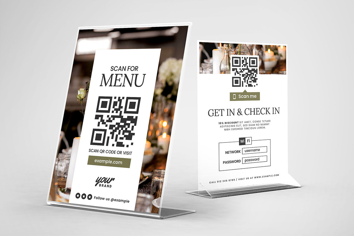 QR Code Flyer Templates Vol.2, a Flyer Template by BrandPacks