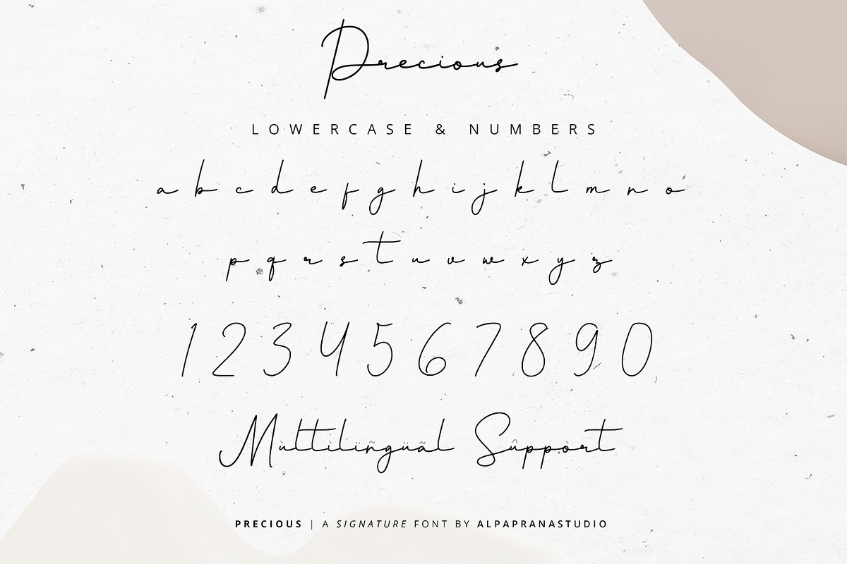 Precious - Signature Font