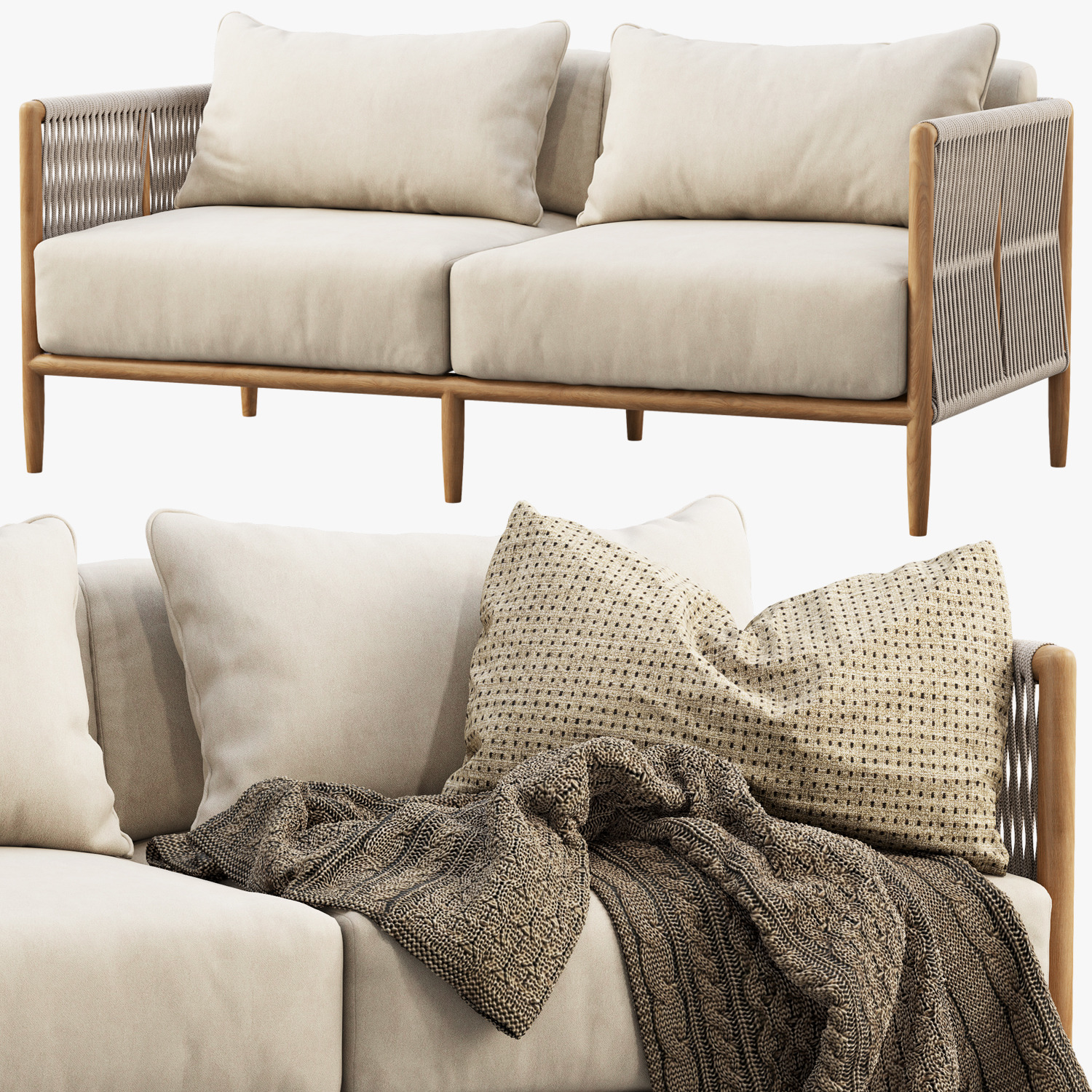 Brown Jordan Maldives Loveseat Sofa, a Furniture 3D Model by 3dmitruk ...