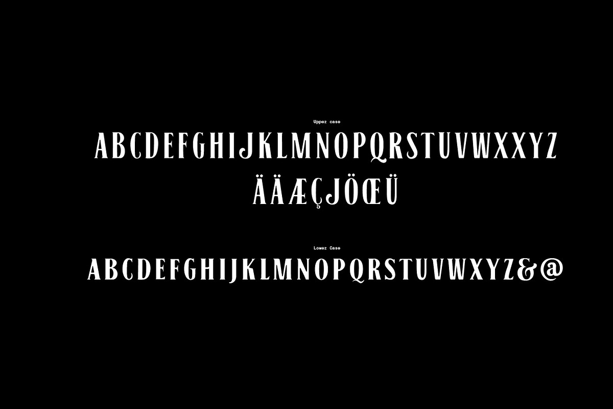 Black No.7, a Font by Typocalypse