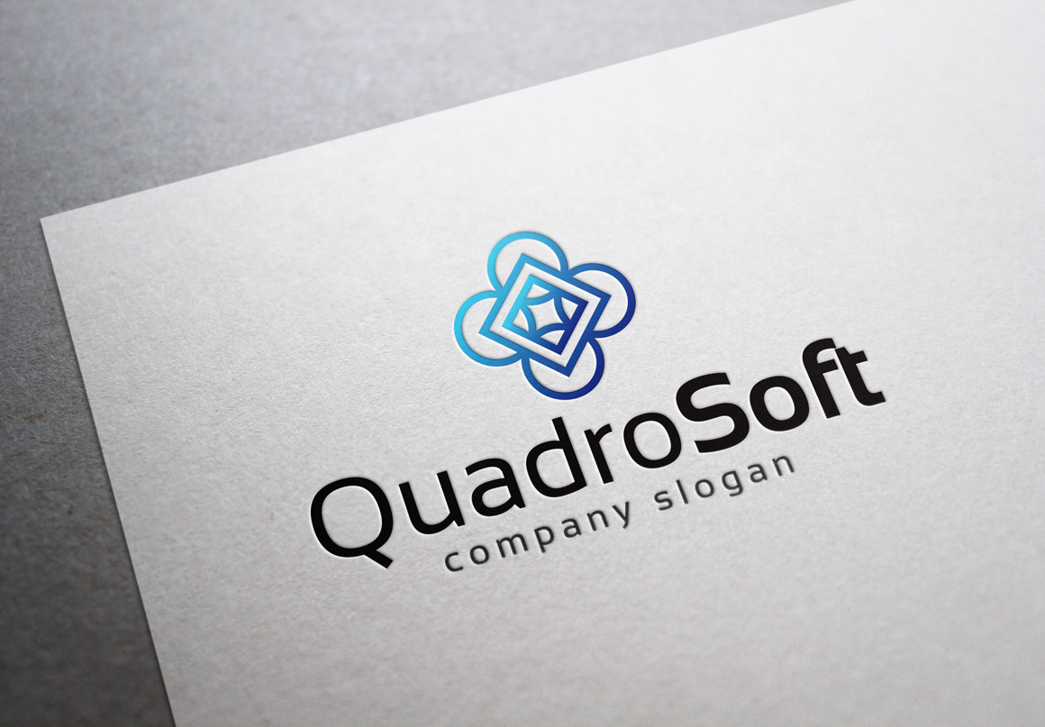 Quadro Soft Logo, a Branding & Logo Template by EmilGuseinov