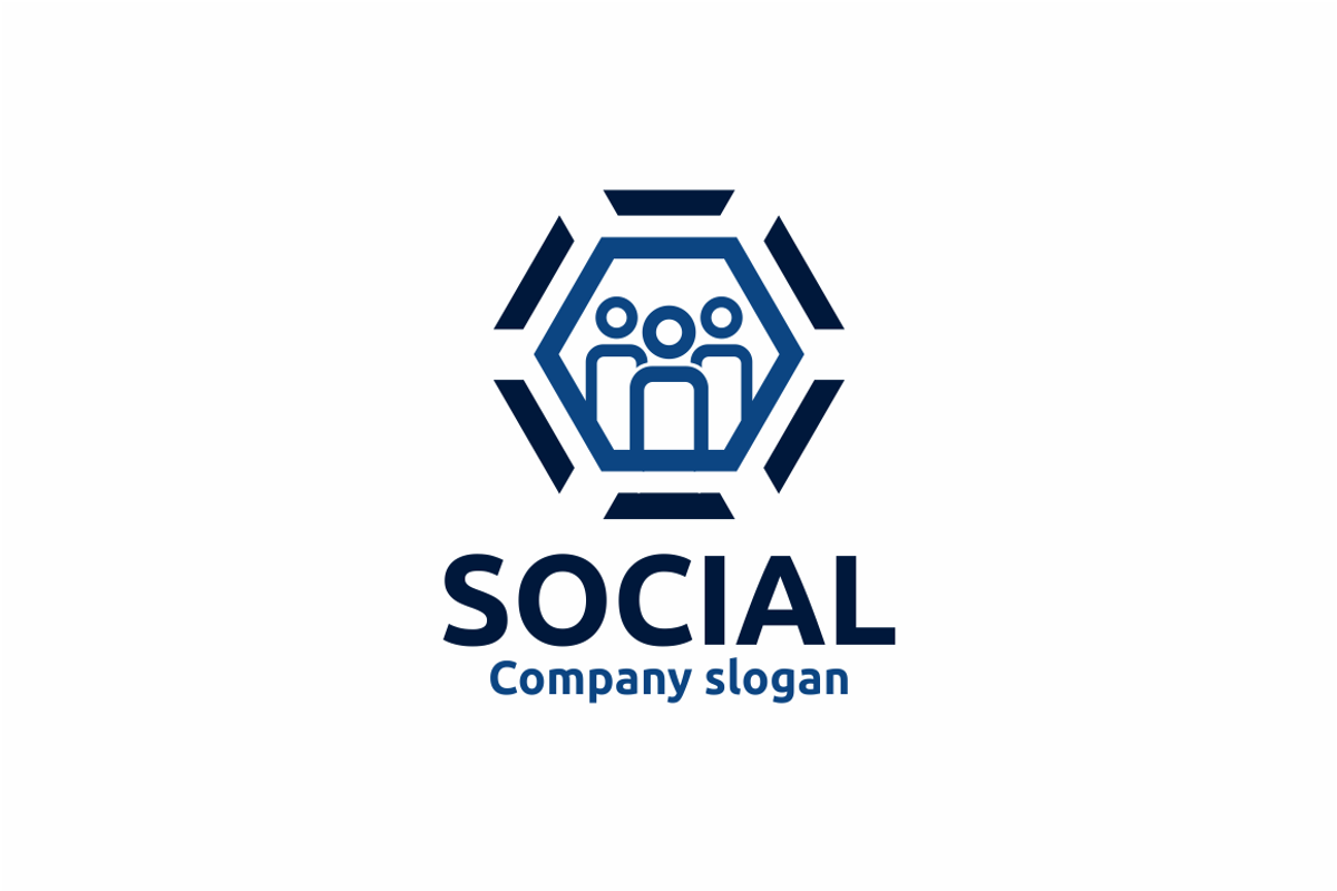 Social logo, a Branding & Logo Template by Metrolinevision