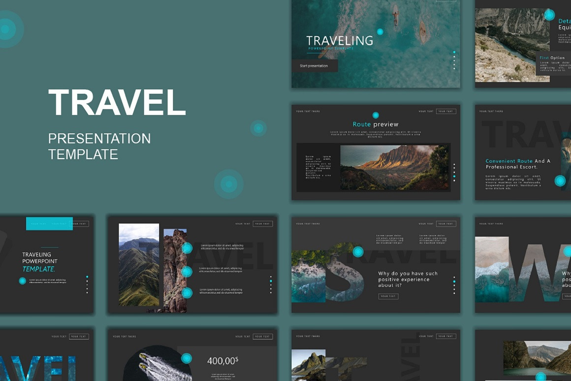 Travel Powerpoint Template | Presentation Templates ~ Creative Market