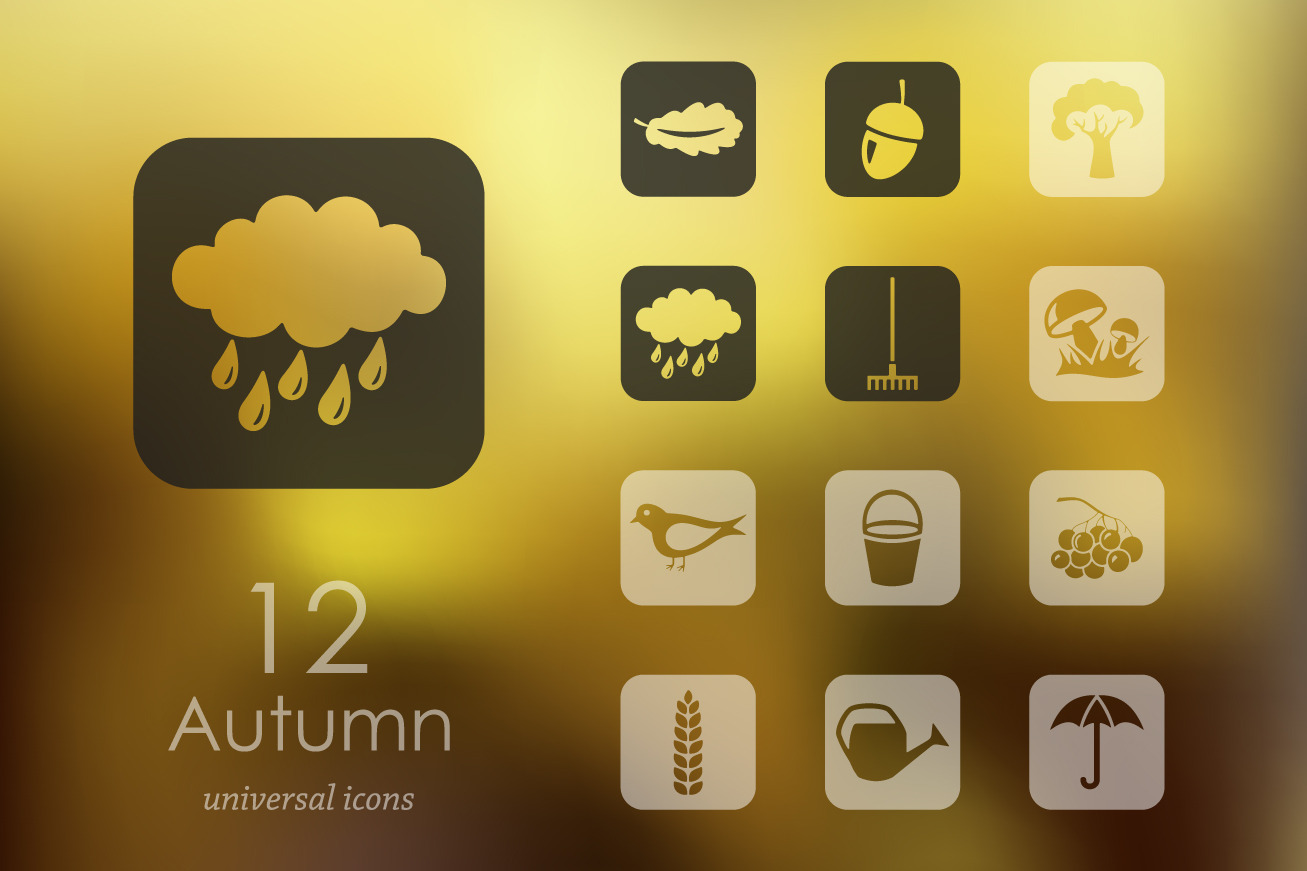 12 autumn icons, an Icon by Palau