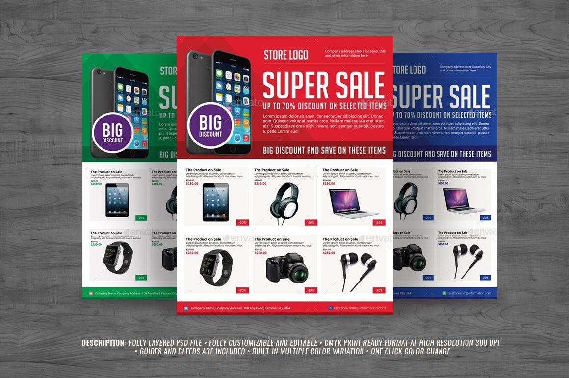 Multipurpose Product Sales Flyer, a Flyer Template by PSDPixel