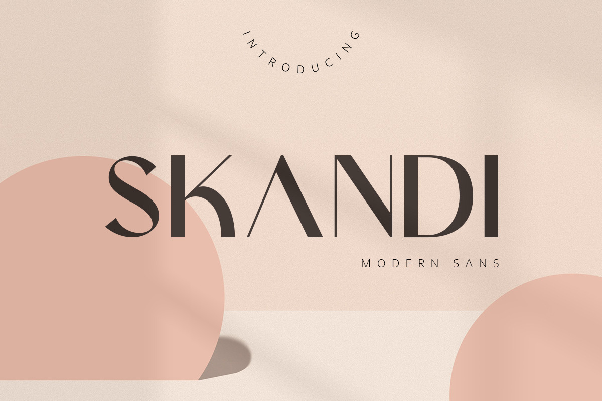 Skandi | Modern Sans Serif, a Sans Serif Font by Muntab_Art