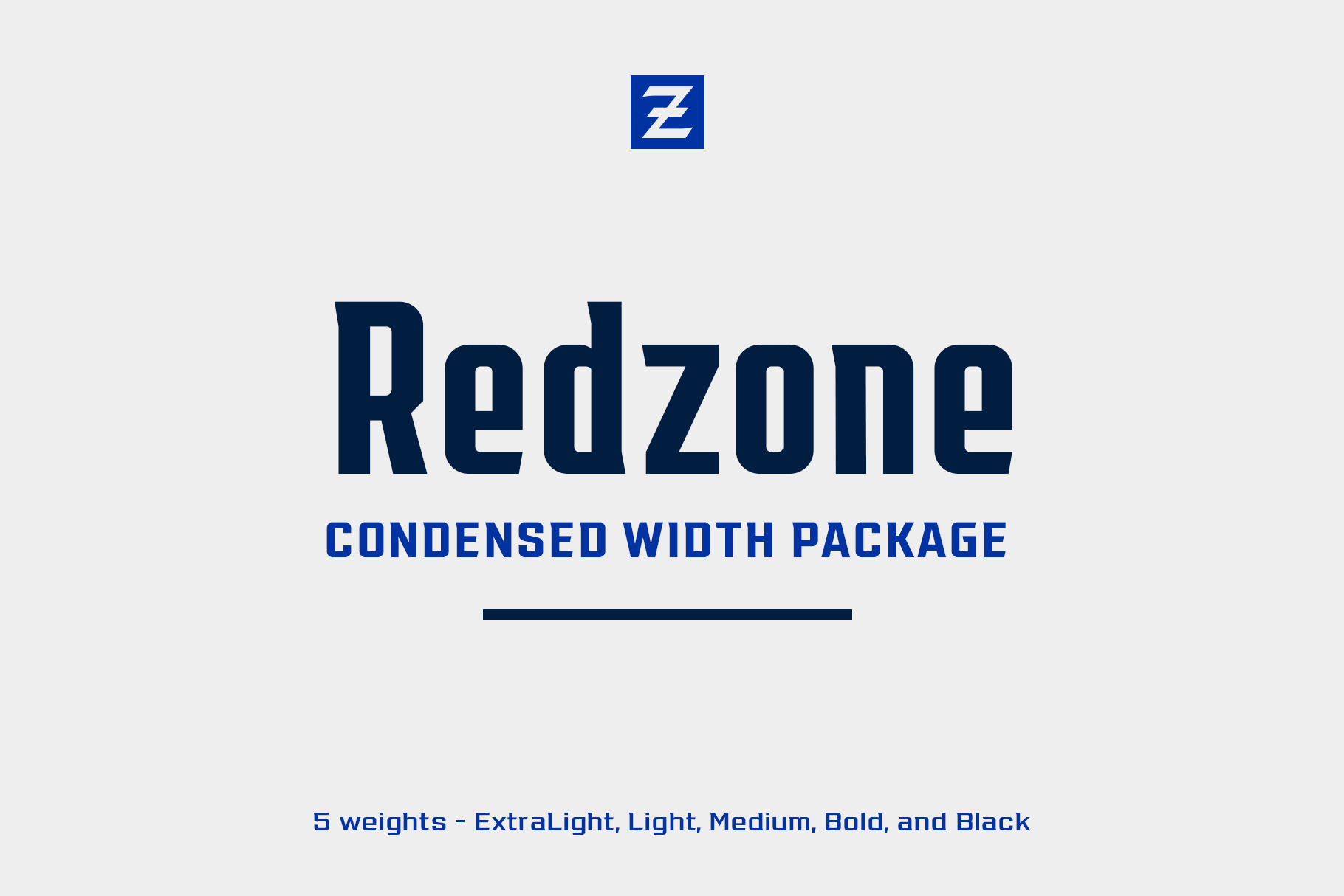 Redzone Display – Condensed, a Font by VarsityType®