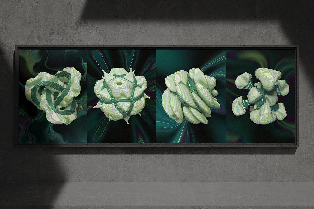 Bionic 3d shapes | Creative Market