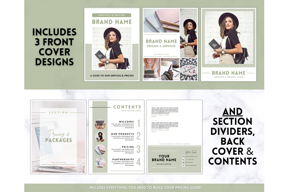 35 Editable Line Sheet Templates - Green