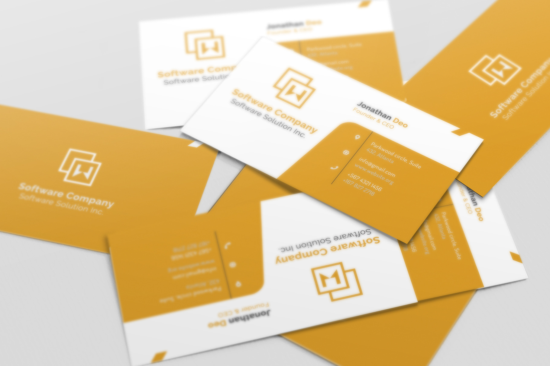 Software Company Business Card, a Business Card Template by Sujun Baidyaa
