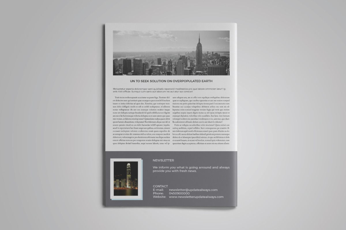 Newsletter Template 12 Pages, a Magazine Template by GreenDesign