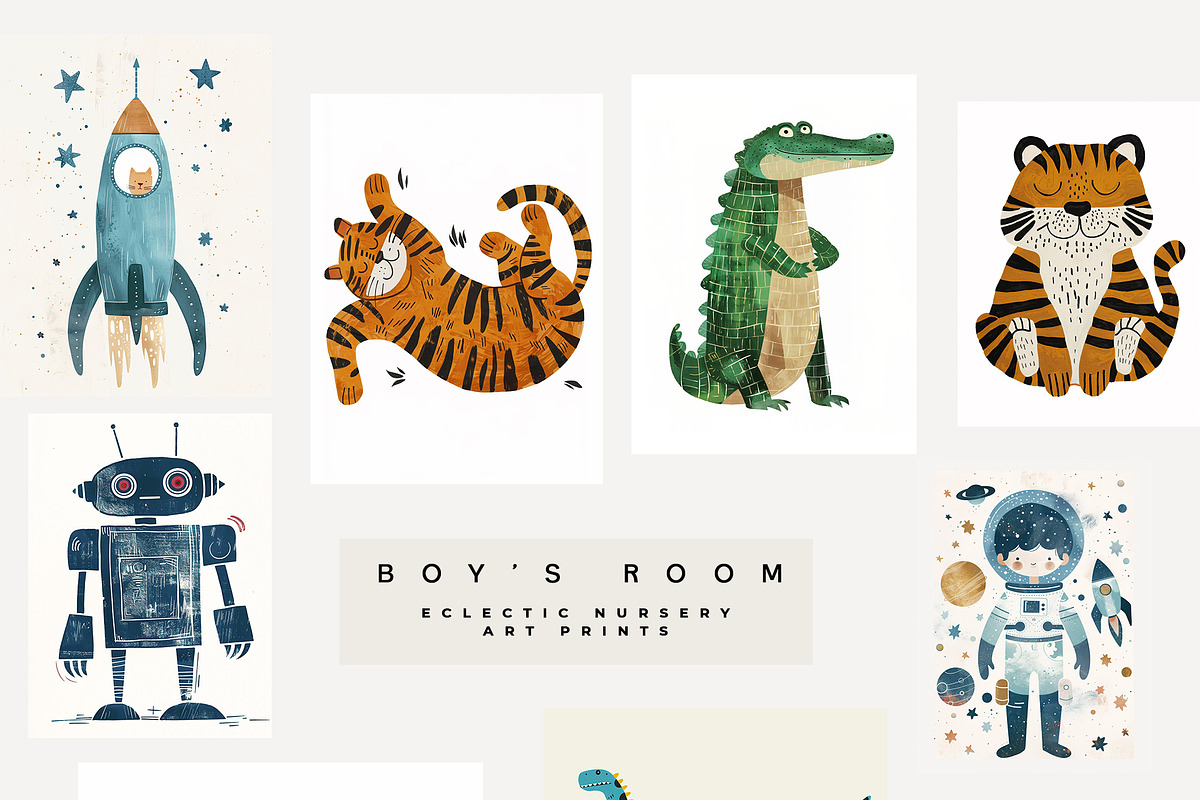 BOY'S ROOM NURSERY PRINTS
