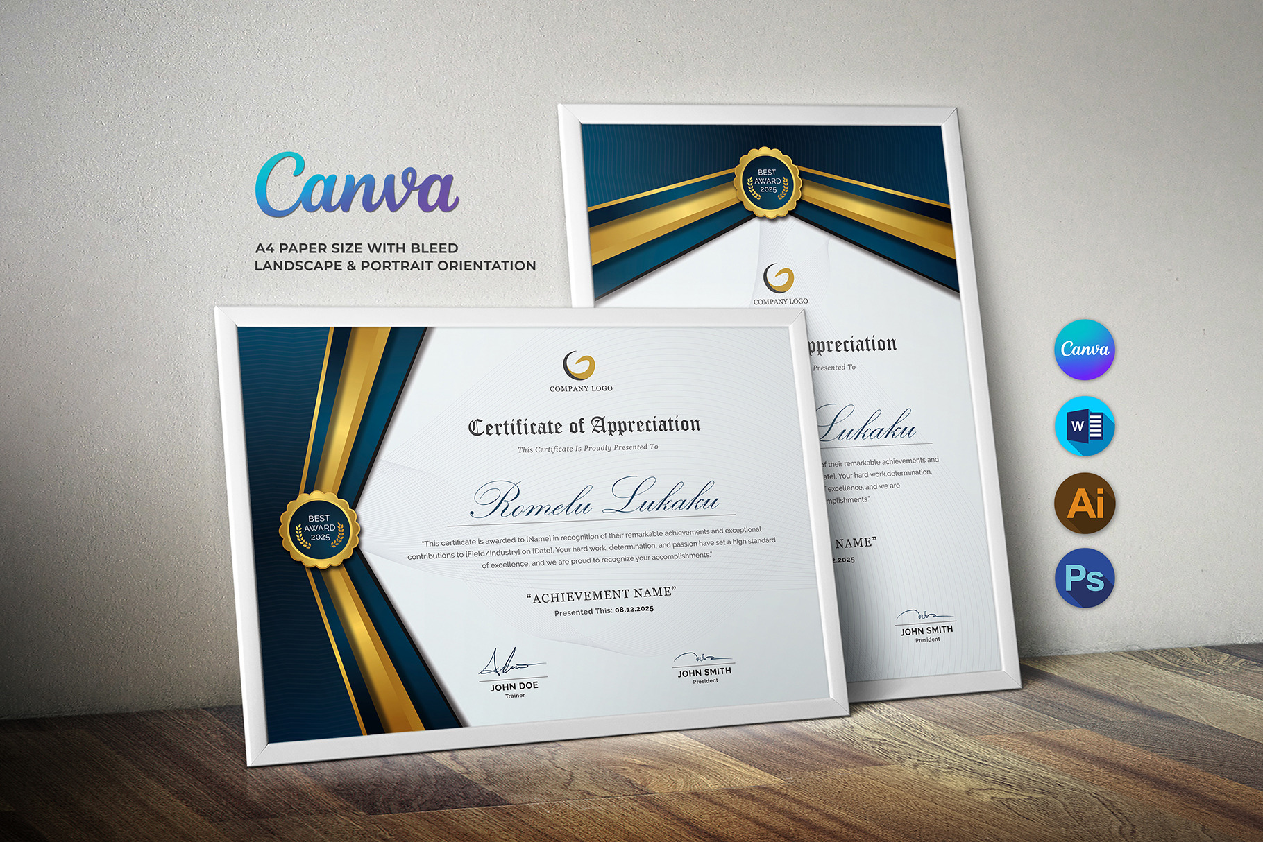 Modern Certificate Template