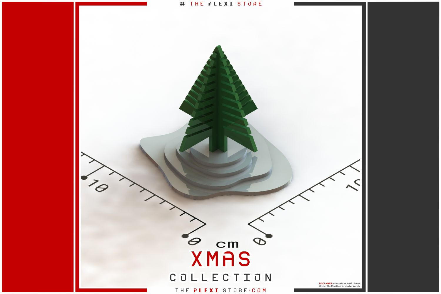 #05 Card Tree Table Decor, a Plants & Tree 3D Model by TPS Digital Assets