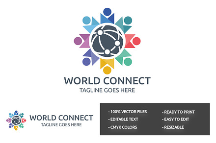 Paint World Logo, a Branding & Logo Template by Design_Planet