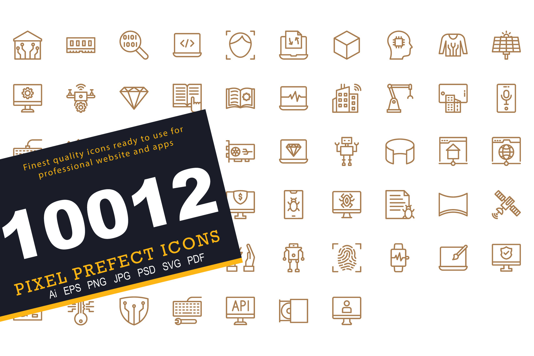 Pixel Prefect icons bundle, an Outline Icon by Vector Stall