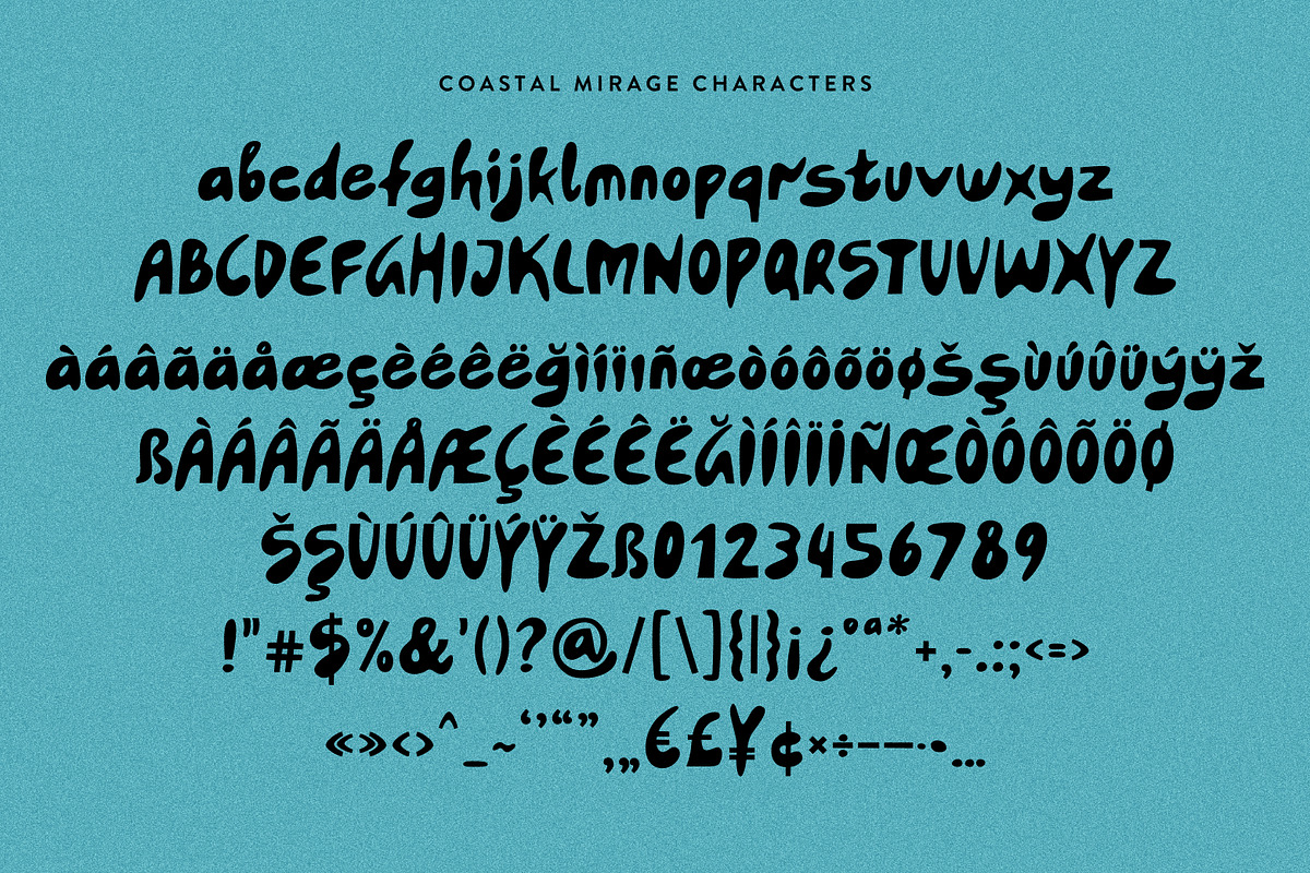 Coastal Mirage Playful Summer Sans, a Sans Serif Font by Struvictory.art