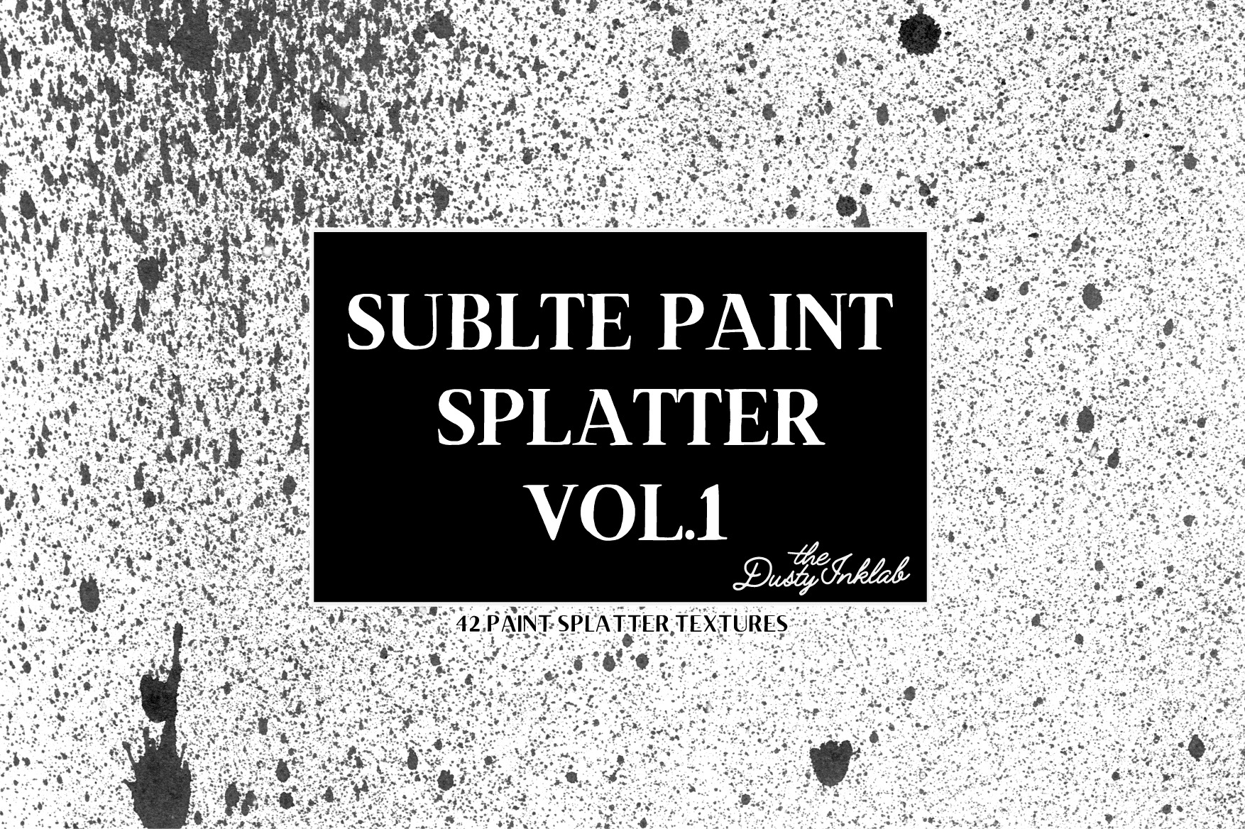 Subtle Paint Splatter Vol. 1, a Texture Graphic by The Dusty Inklab ...