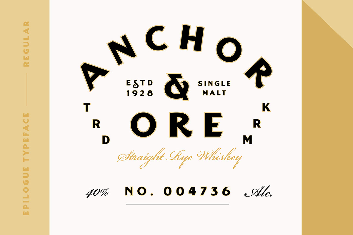 Epilogue - A Vintage Font, a Sans Serif Font by Hustle Supply Co.