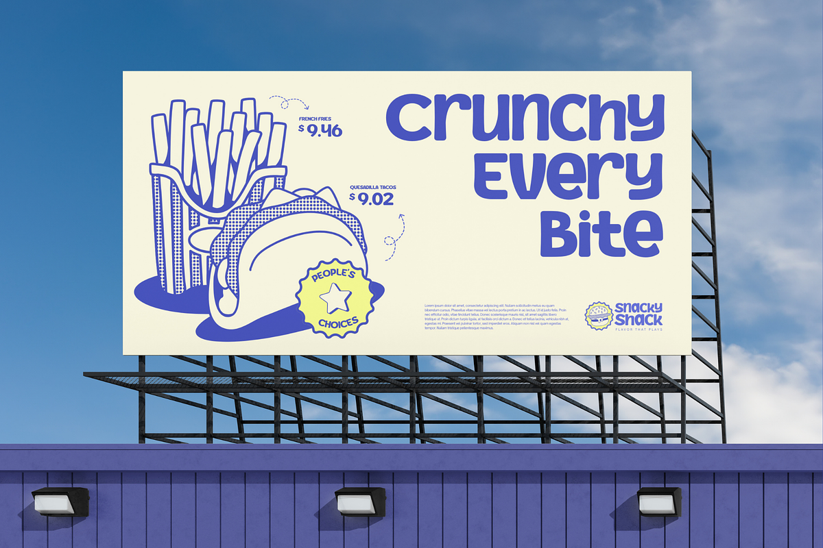 Boer Food - Logo Extrude Font, a Sans Serif Font by Nirmana Visual