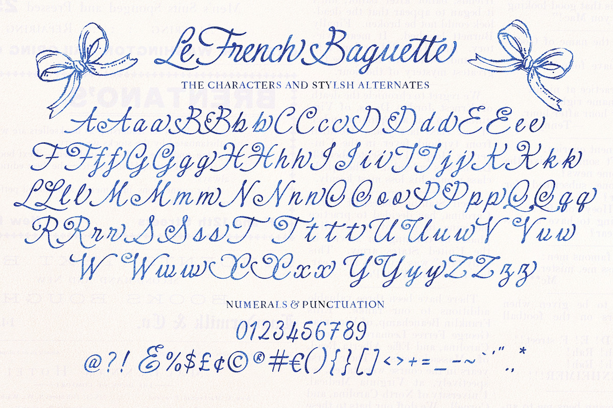 Le French Baguette Script
