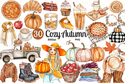 Cozy Autumn Clip Art Cozy Fall Png, a Seasonal Illustration by Paper ...