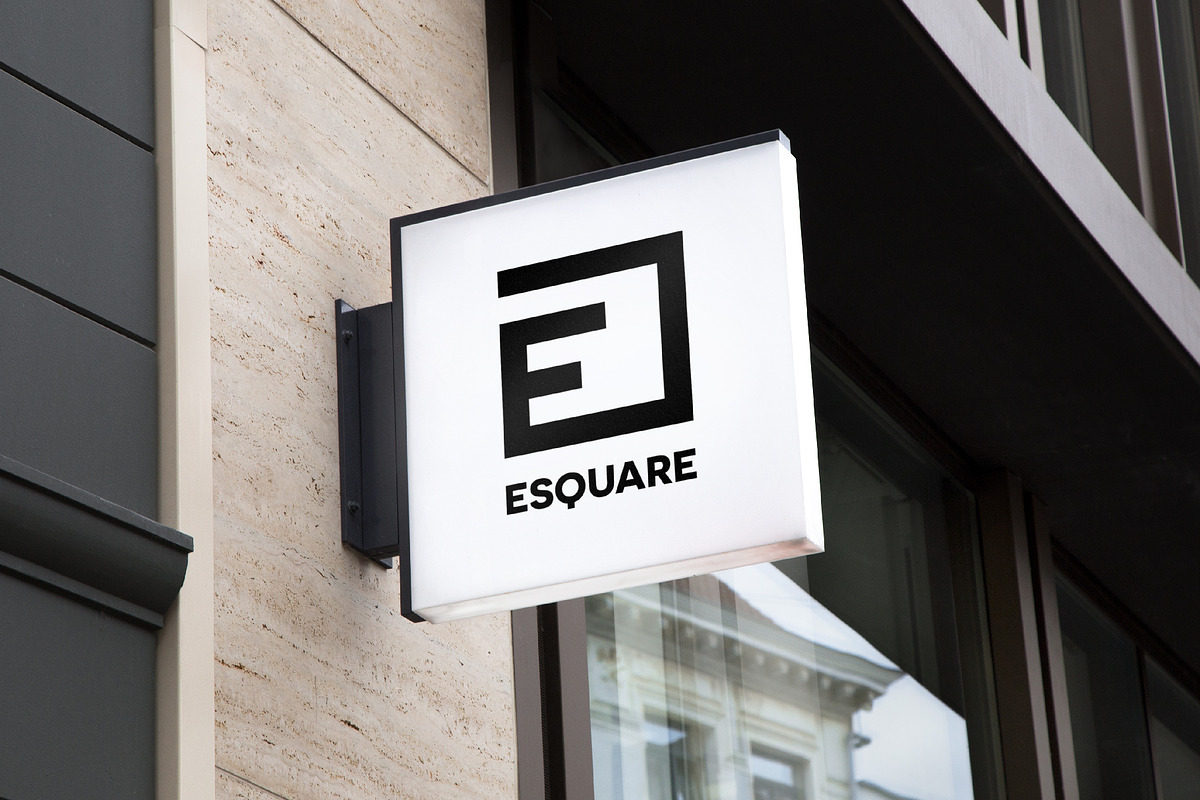 Letter E Square Logo, a Branding & Logo Template by bvcreates