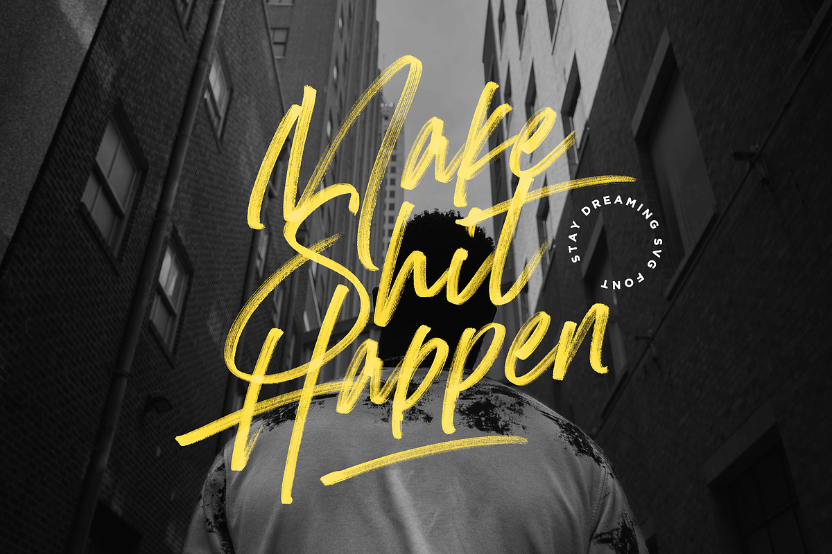 Stay Dreaming SVG Font, a Script Font by Sam Parrett